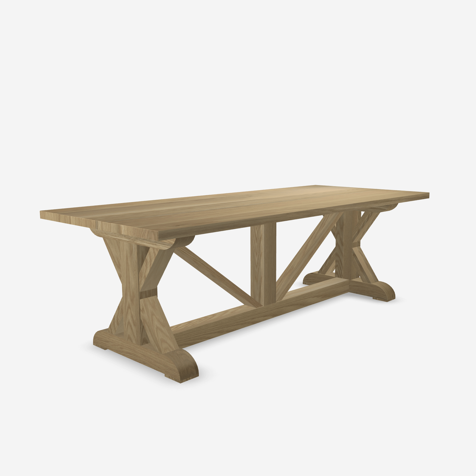 Porter Trestle Table – Lamon Luther Custom Wood Tables